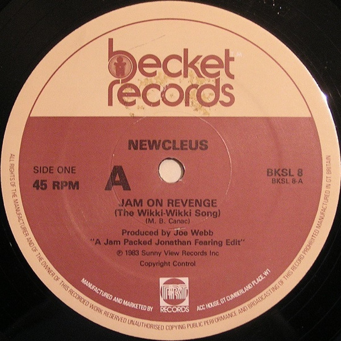 Newcleus - Jam On Revenge (The Wikki-Wikki Song) (12")